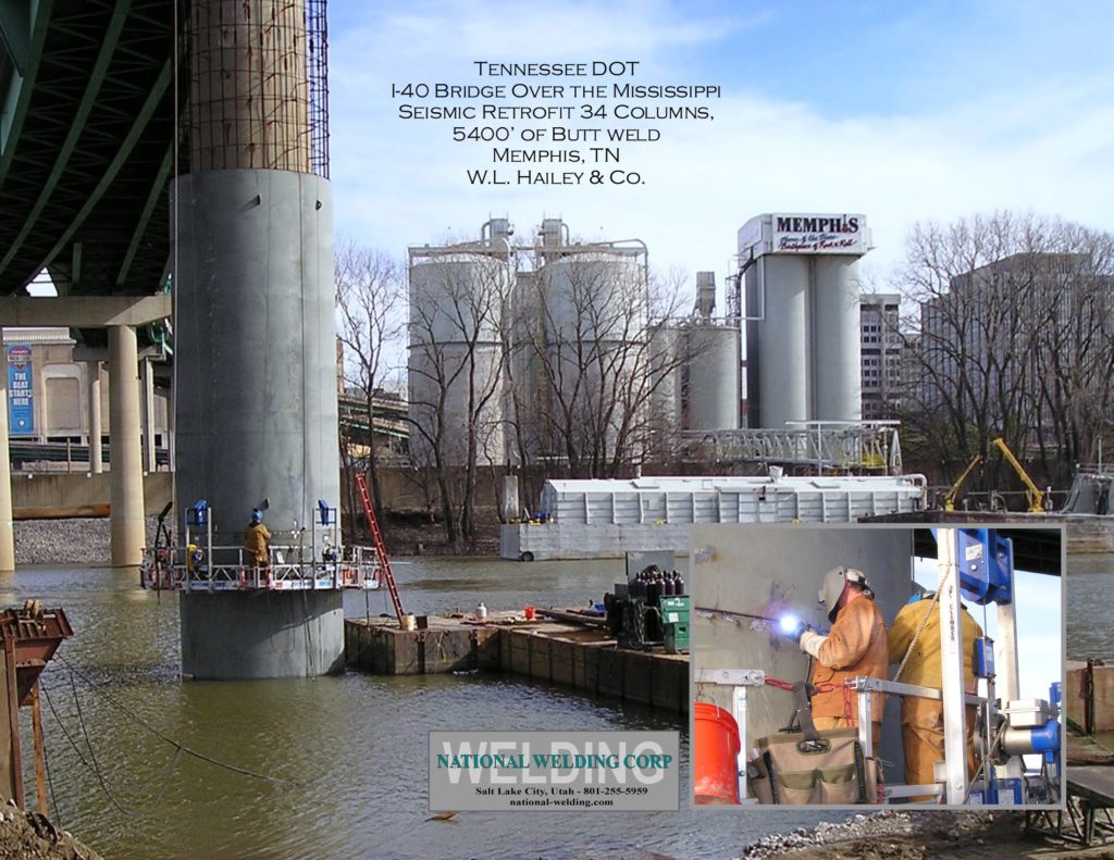 Tennessee I-40 Bridge-Seismic Retrofit | National Welding Corp.