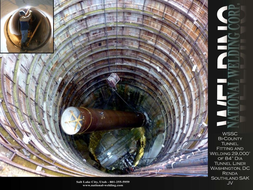 WSSC Bi-County Water Tunnel | National Welding Corp.
