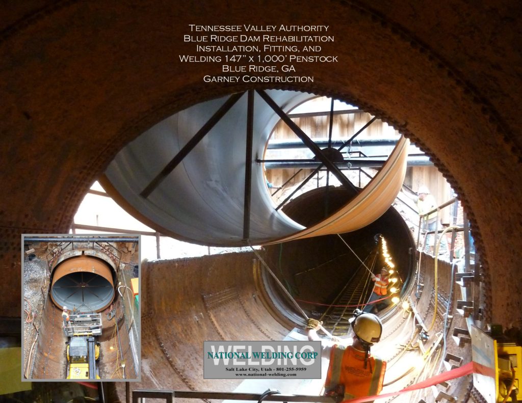 Blue Ridge Dam Penstock Replacement | National Welding Corp.