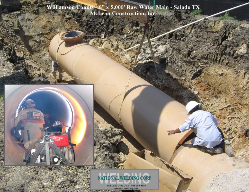 Williamson County Raw Water Main | National Welding Corp.